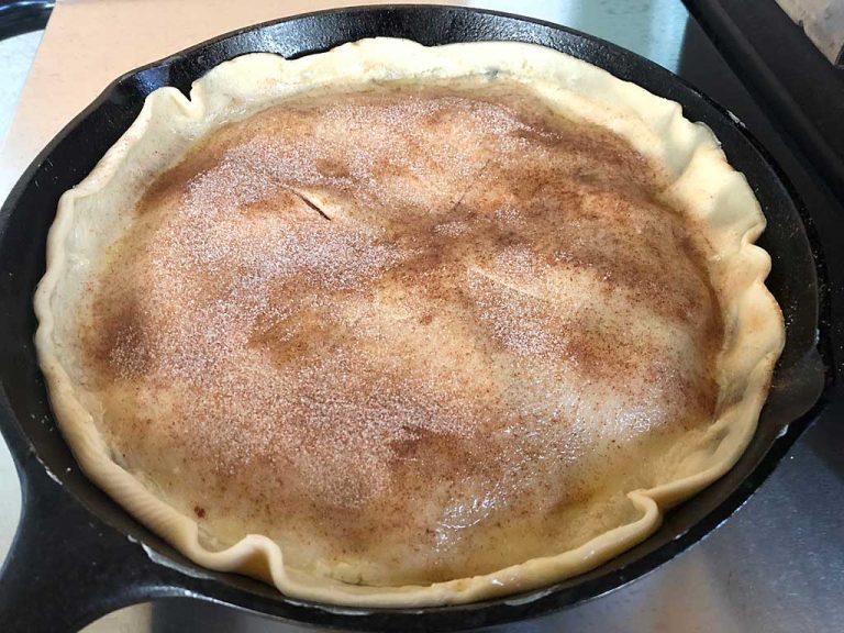 Skillet Apple Pie On The Grill - The Virtual Weber Gas Grill